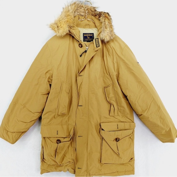 Woolrich | Jackets & Coats | Vintage Woolrich Parka Mens Medium Brown ...